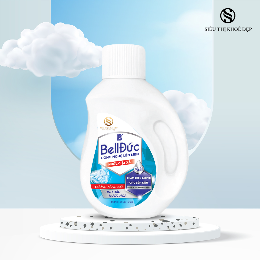 Thùng 20 Chai Nước Giặt Xả Công Nghệ Lên Men Bell Đức Hương Nắng Mới 100G